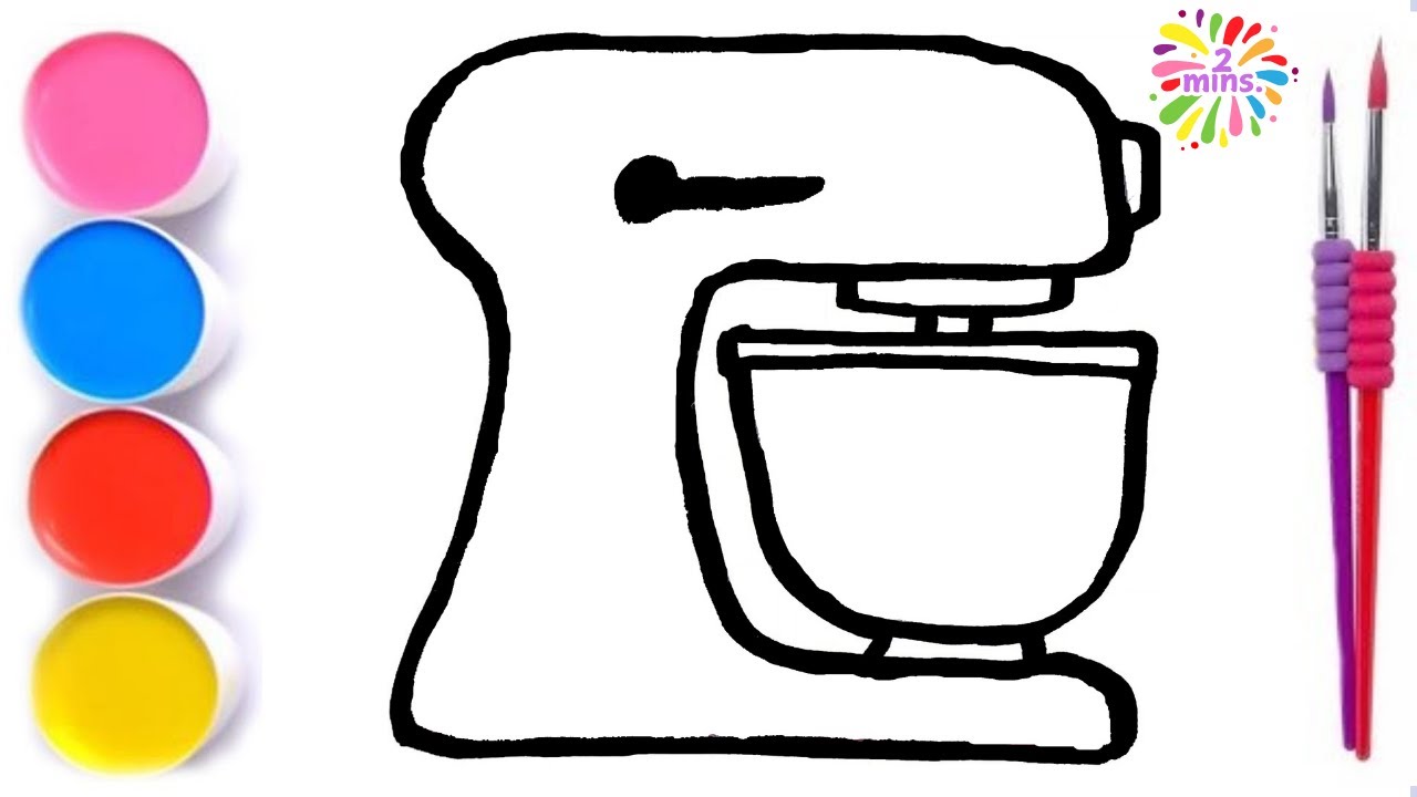 Easy Drawing Mixer | Coloring Pages Art - YouTube