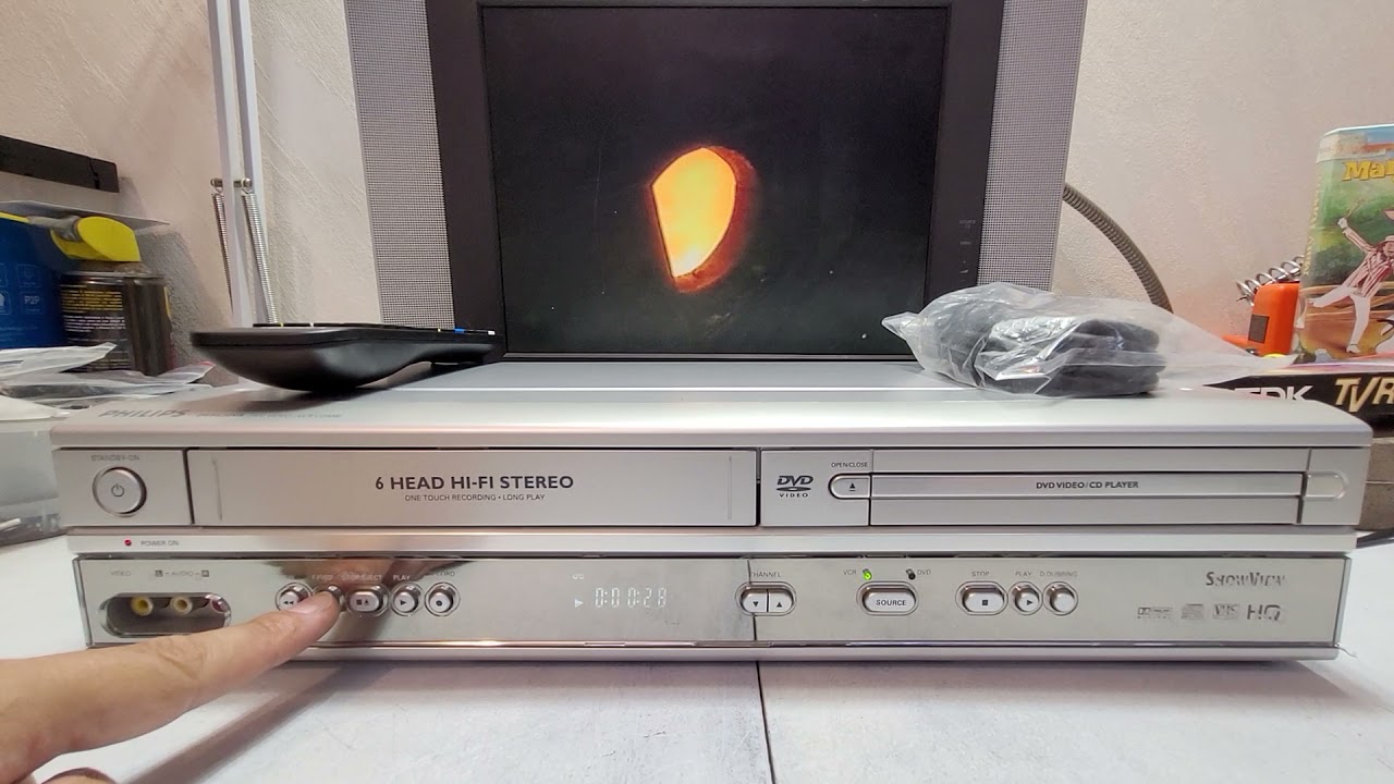 VIDEOREGISTRATORE VHS DVD PLAYER PHILIPS DVP620VR 6 TESTINE HIFI STEREO ...