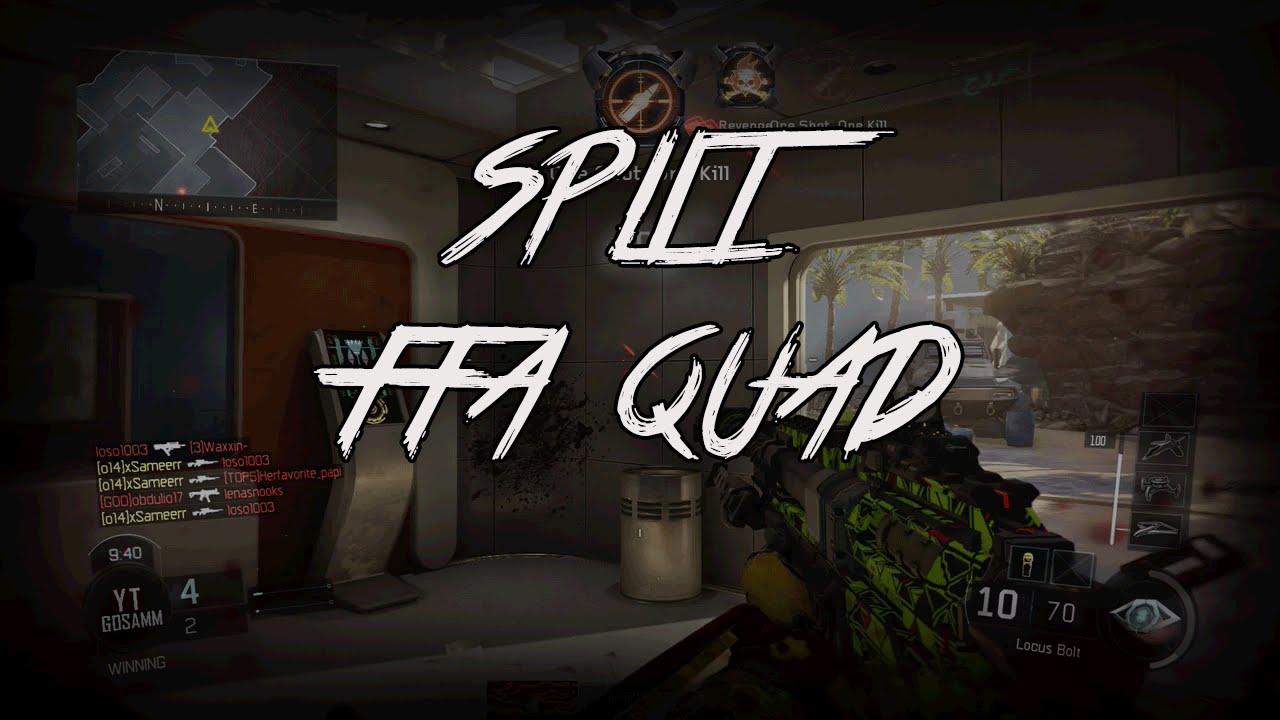 SPLIT FFA QUAD FEED! (BO3 Clips & Fails) - YouTube
