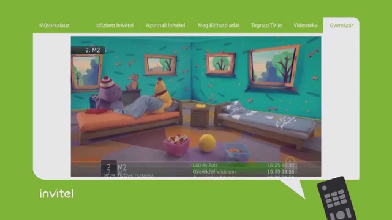 Invitel IPTV bemutató: Gyerekzár - YouTube