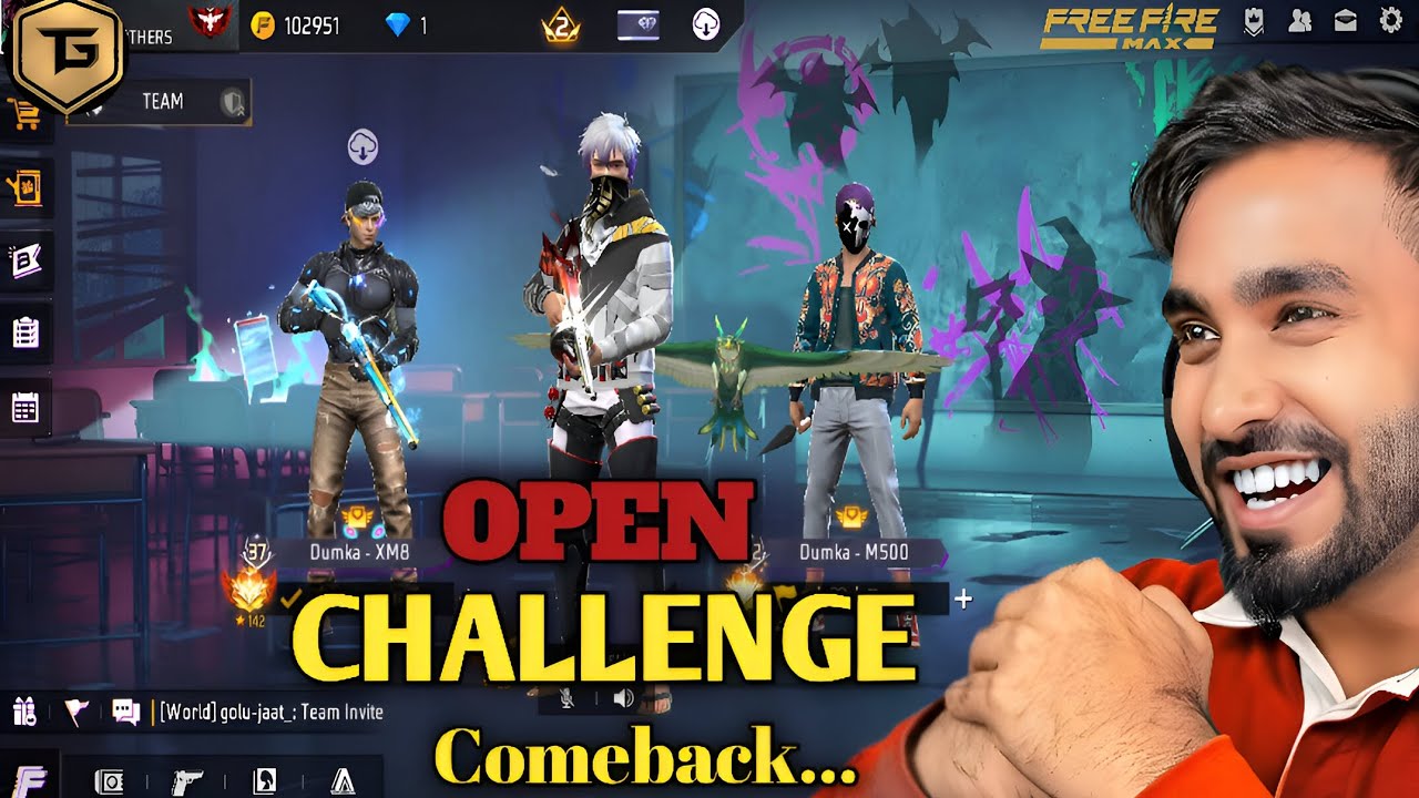 Open Challenge To TECHNO GAMERZ In FREE FIRE 😱 @TechnoGamerzOfficial ...