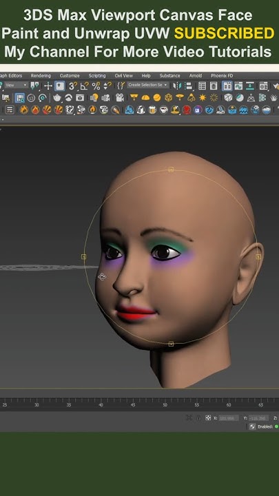 3ds Max Face Texture Using Viewport Canvas Youtube