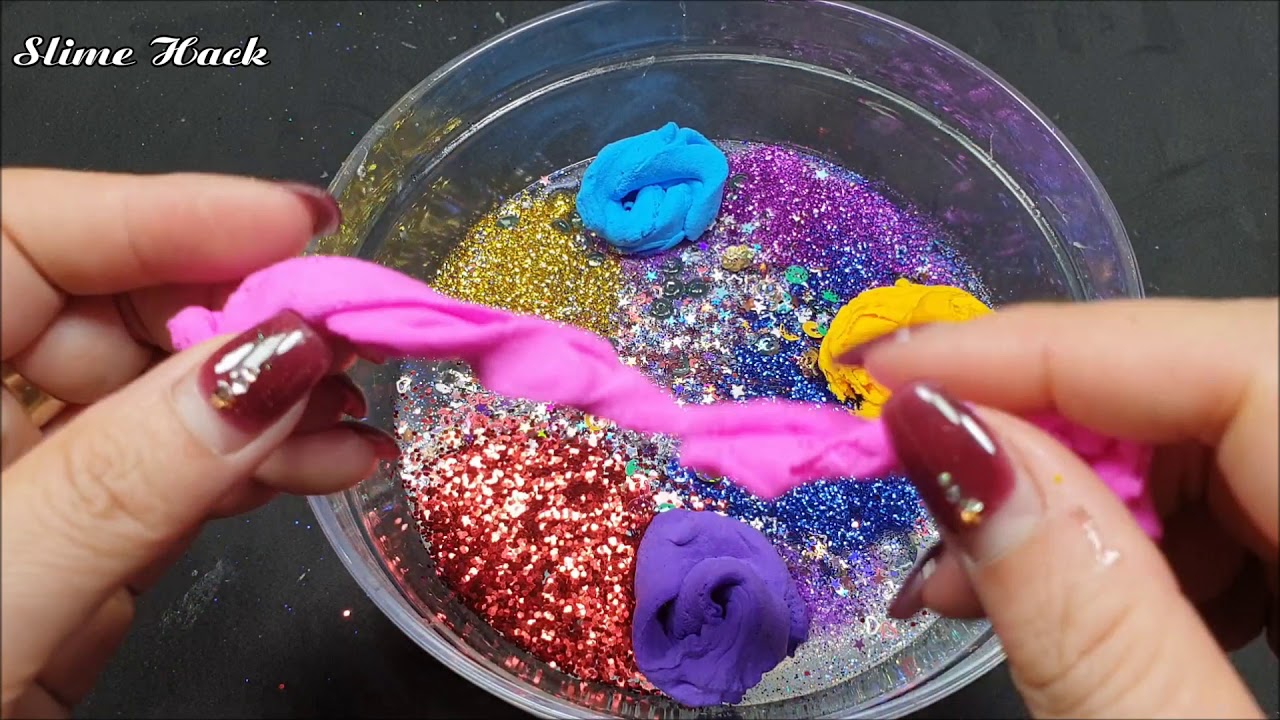 Mixing Slime ! slime mixing with my decorations - YouTube