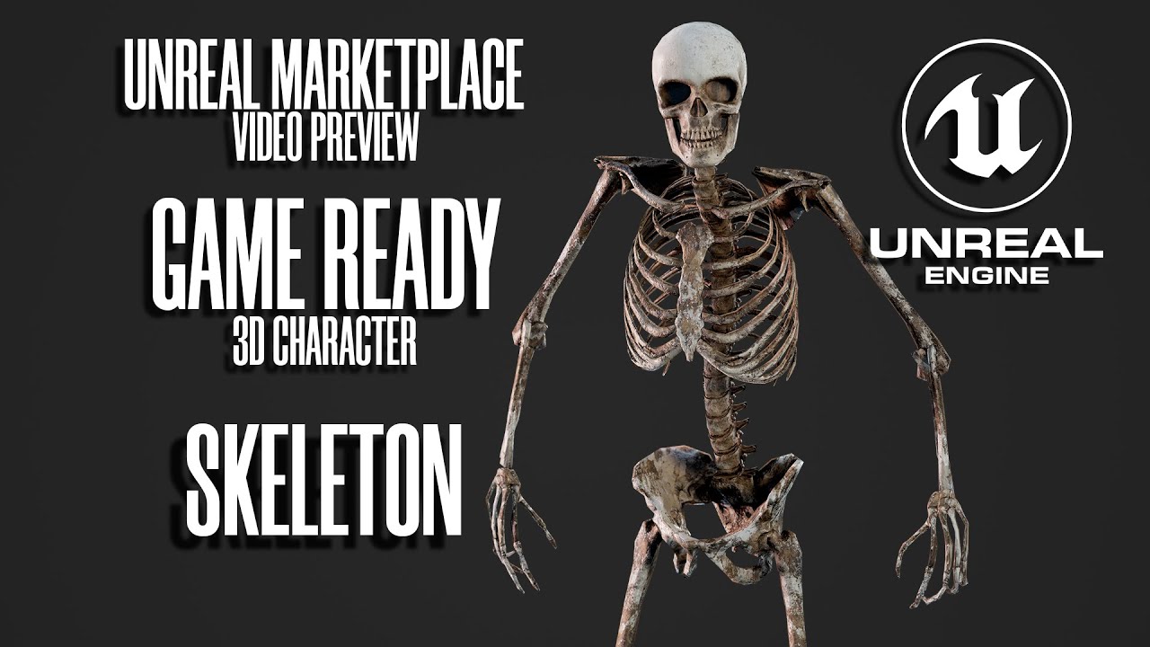 UE4 PREVIEW - GAME-READY 3D Character - Skeleton - YouTube