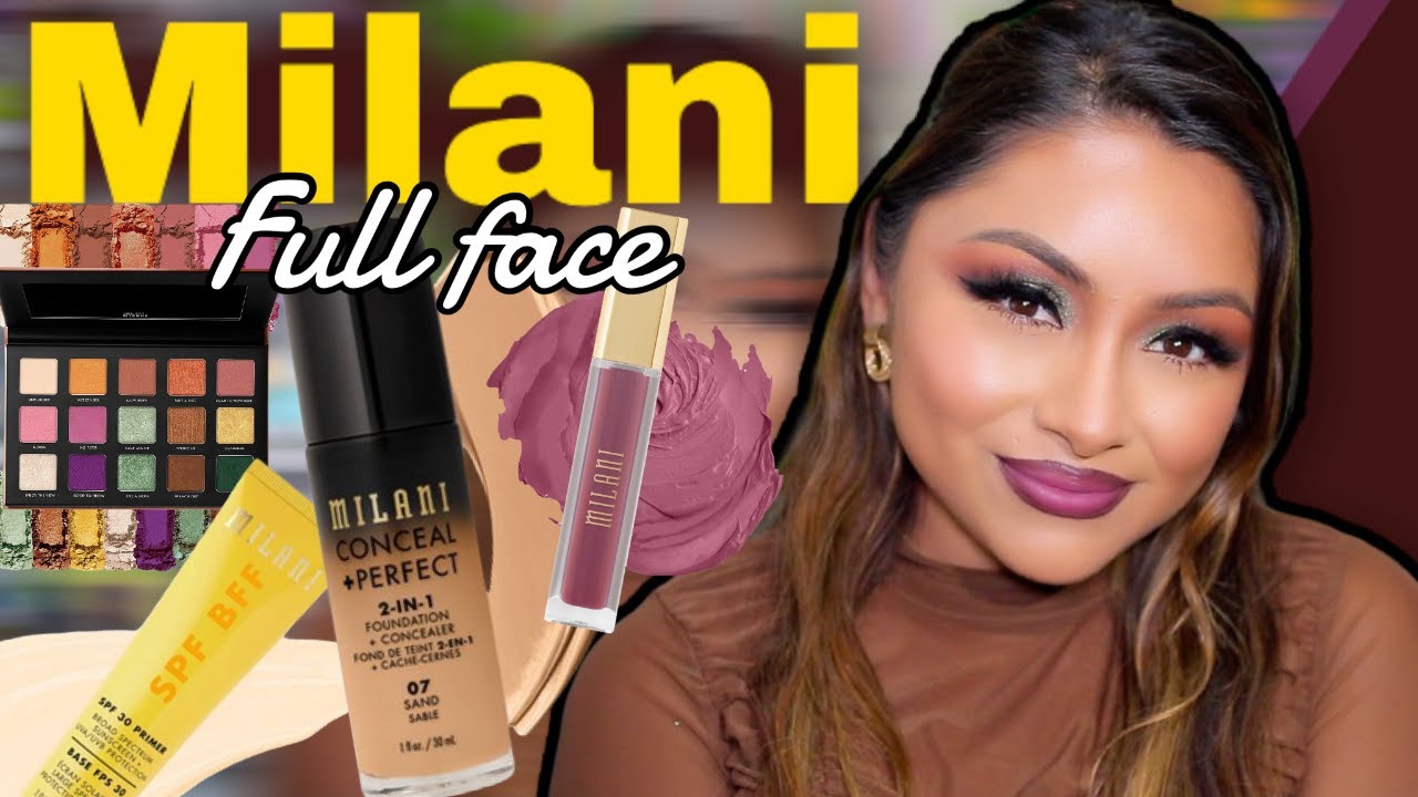 FULL FACE USING MILANI COSMETICS | DRUGSTORE MAKEUP TUTORIAL - YouTube