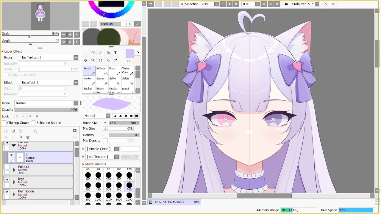 DRAWING / Vtube Model Commission / Chilling - YouTube