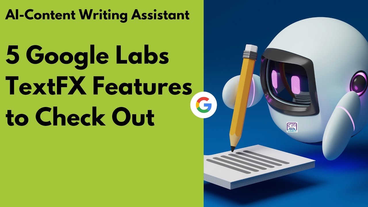 AI-Content Writing Assistant: 5 Google Labs TextFX Features to Check Out - YouTube