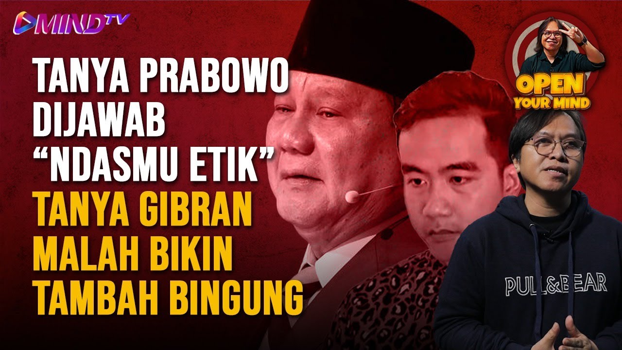 TANYA PRABOWO DIJAWAB "NDASMU ETIK" TANYA GIBRAN MALAH BIKIN TAMBAH ...