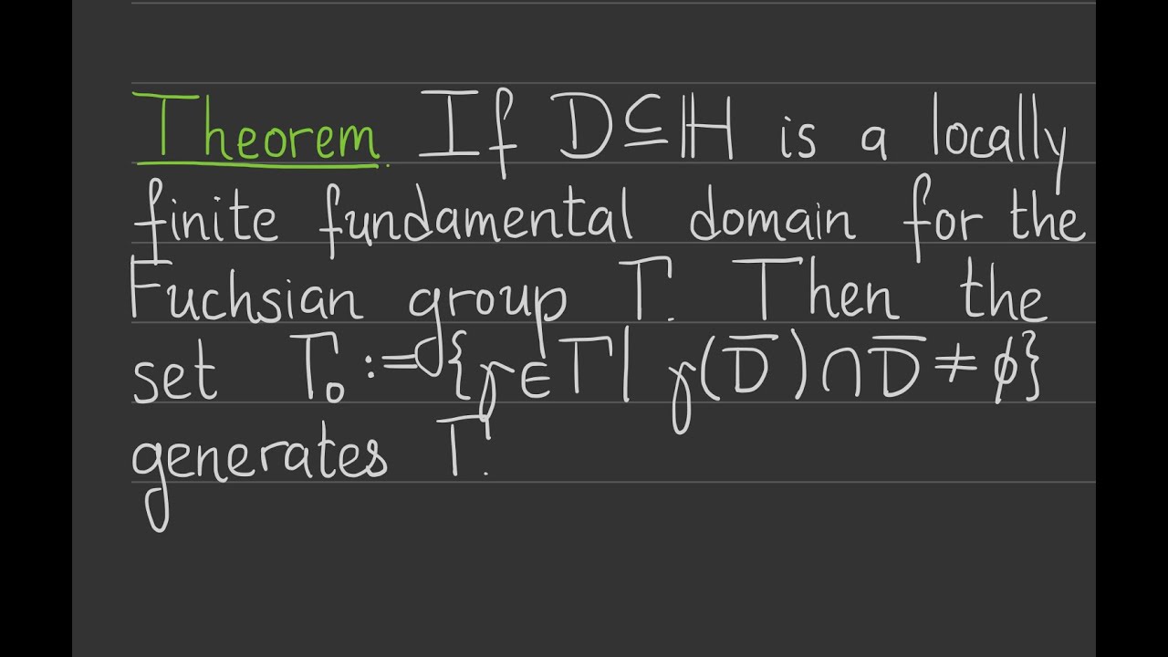 HG.06.01. Fundamental domains: definition and basic properties, part 3 ...
