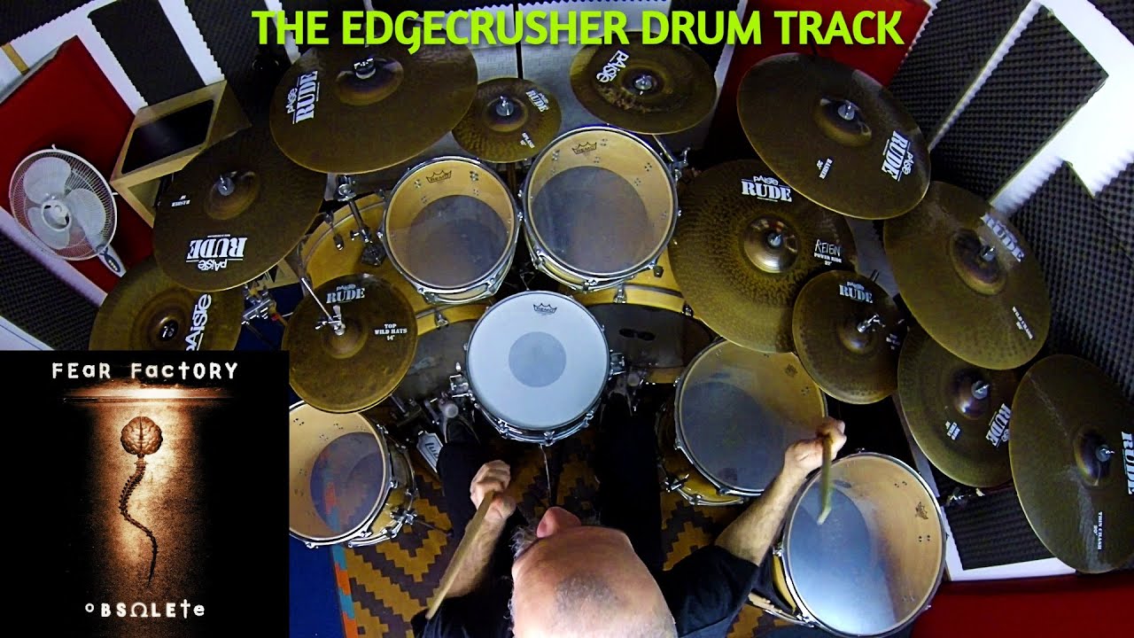 Fear Factory - Edgecrusher DRUM TRACK by Edo Sala - YouTube