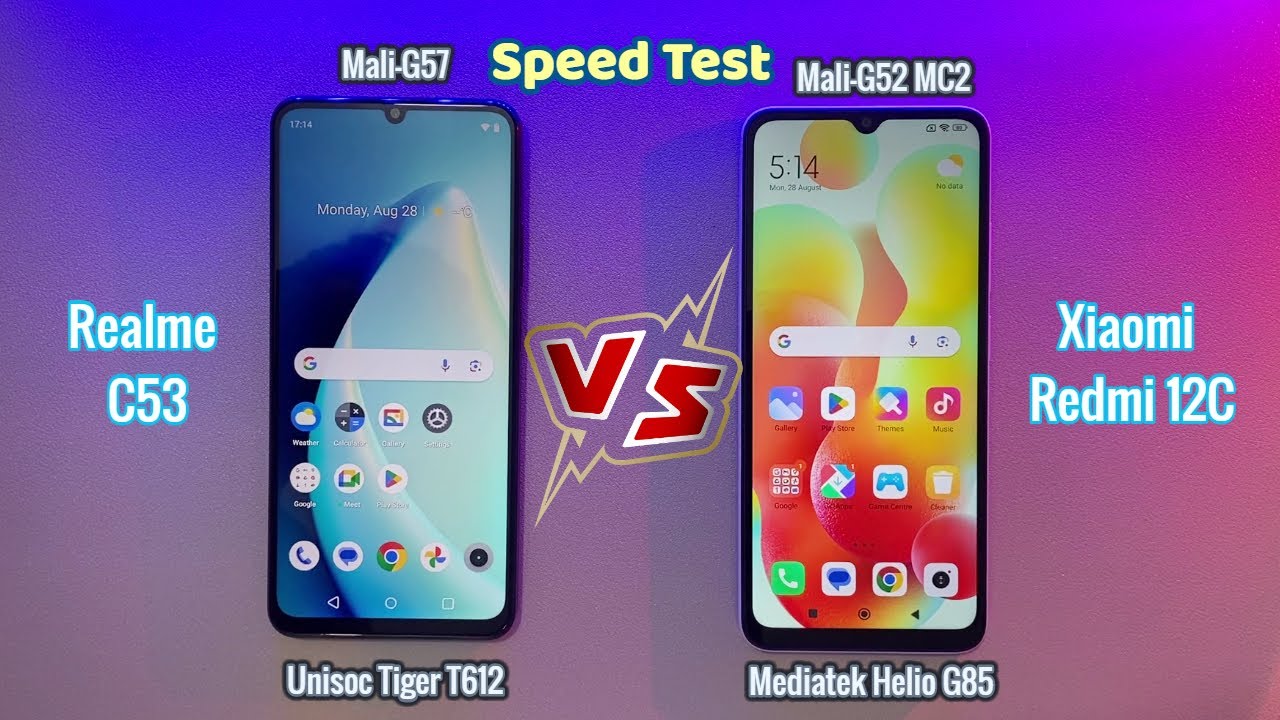 Realme C53 VS Xiaomi Redmi 12C Performance Test & Comparison - YouTube