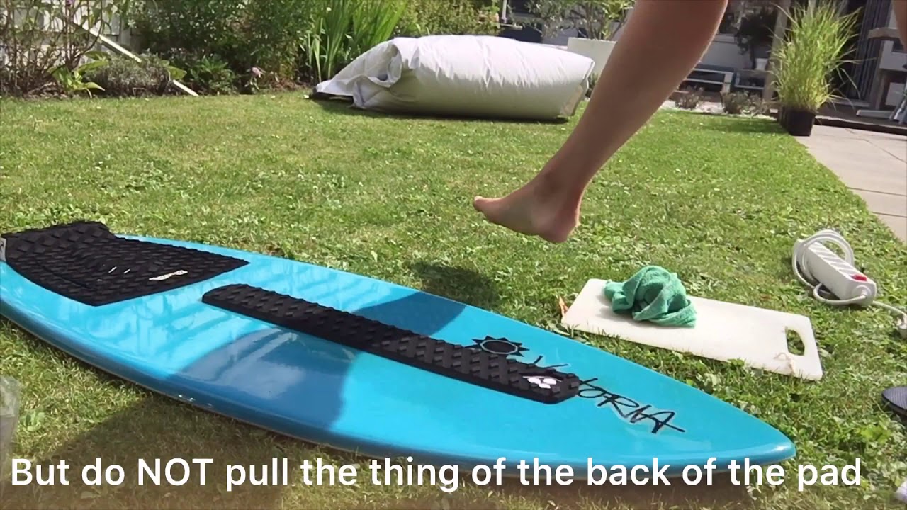 How to put your grip pads on your skimboard! Skimboard tutorial, DUTCH ...