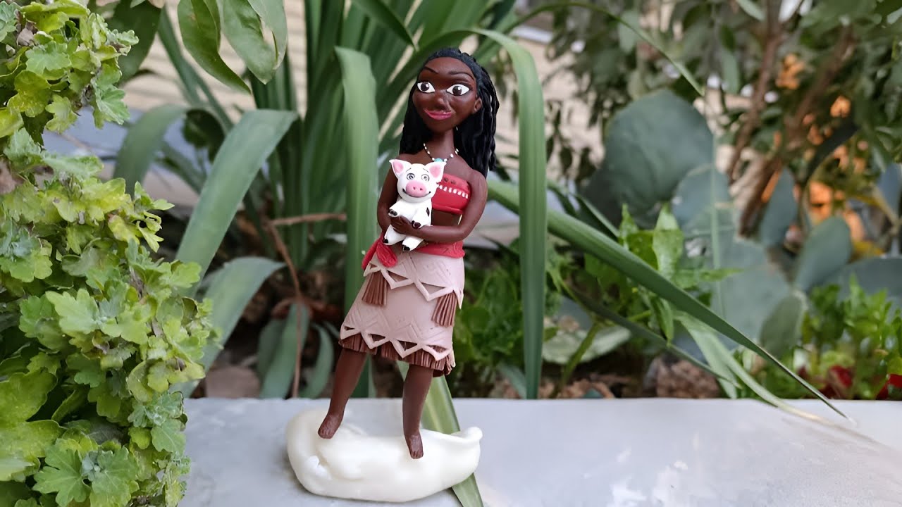 I made Moana ️/polymer clay tutorial/Disney - YouTube