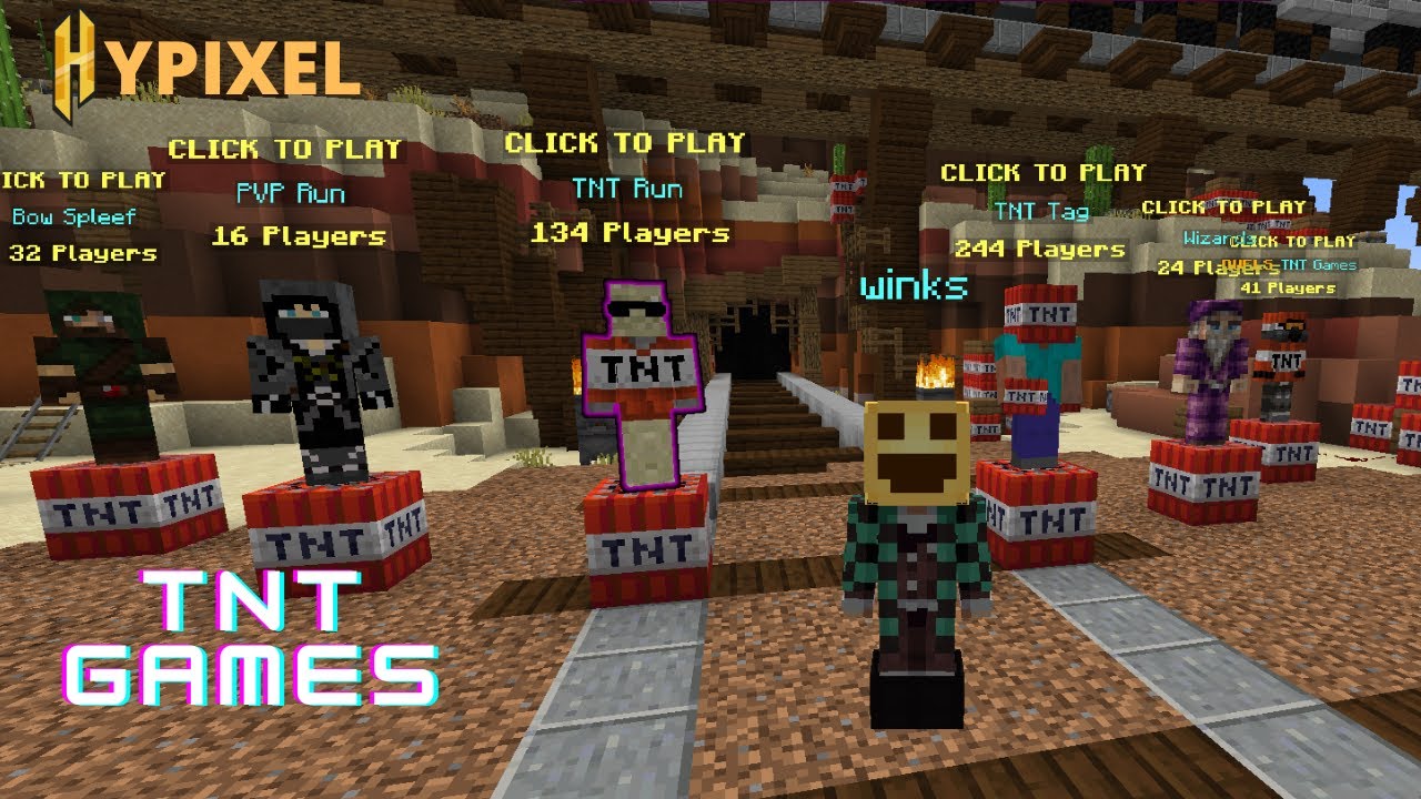 HYPIXEL TNT GAMES - MINECRAFT HYPIXEL TNT RUN - YouTube