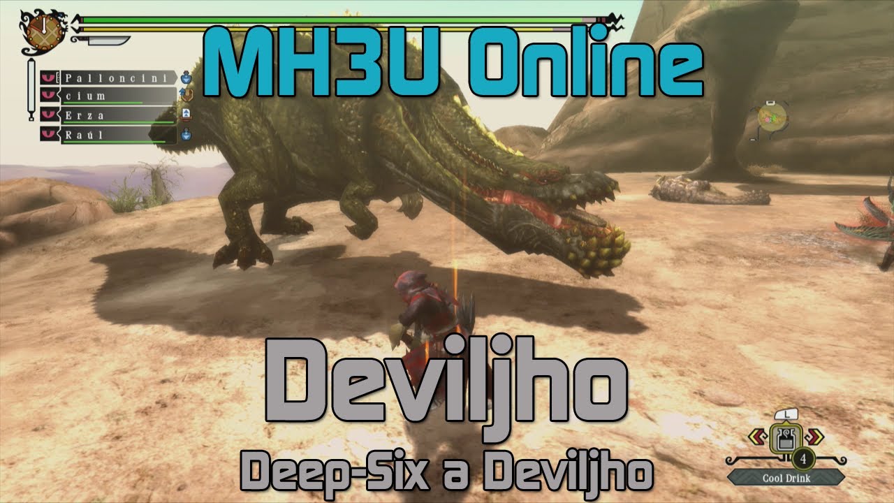 [MH3U] Monster Hunter 3 Ultimate Online - HR7 Deep Six a Deviljho ...