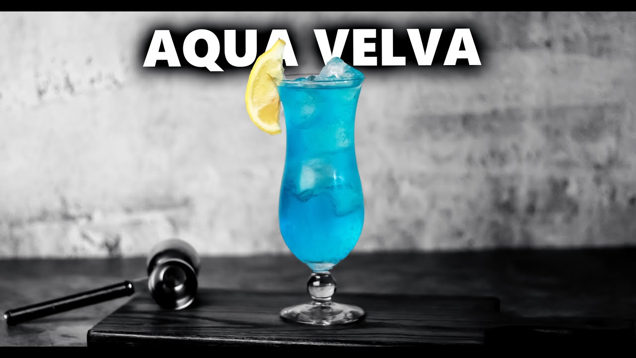 How To Make The Aqua Velva Cocktail - YouTube