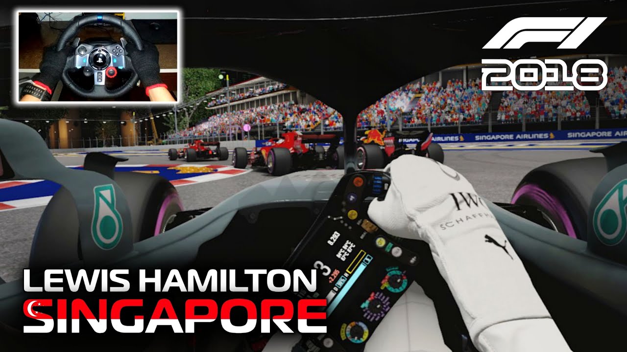 Mercedes AMG F1 W09 by Lewis Hamilton | Cockpit View 2018 Singapore ...