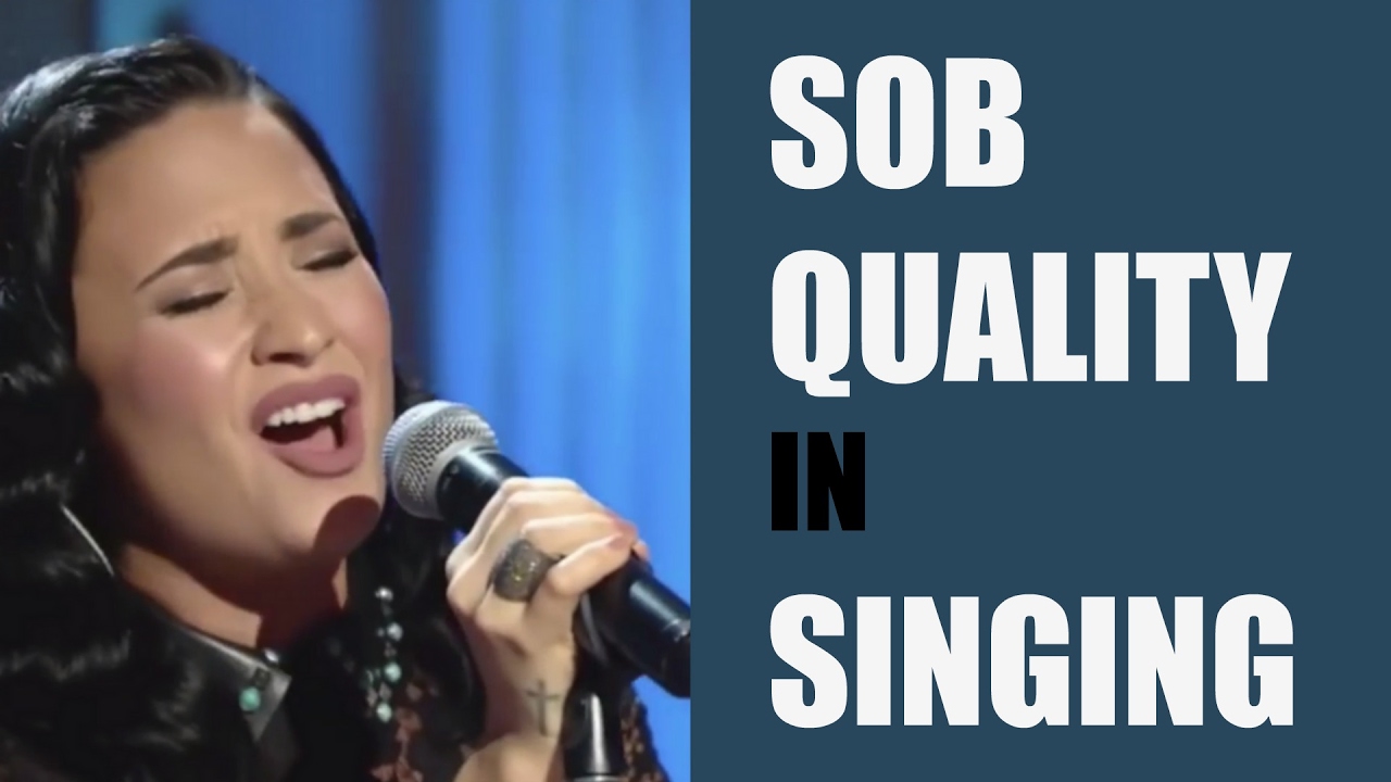 HOW TO SING BETTER by Using Sob Quality - YouTube