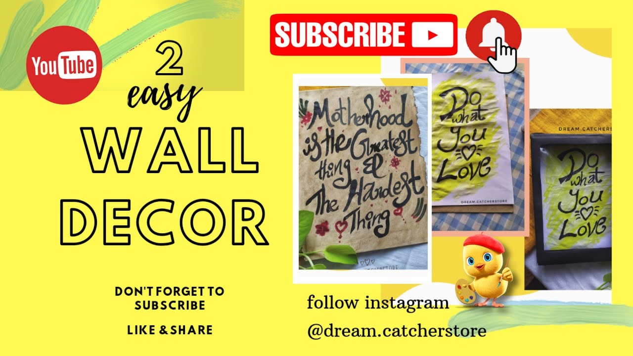 How we can create wall decor |craft|wall art |creative |easy craft|diy ...