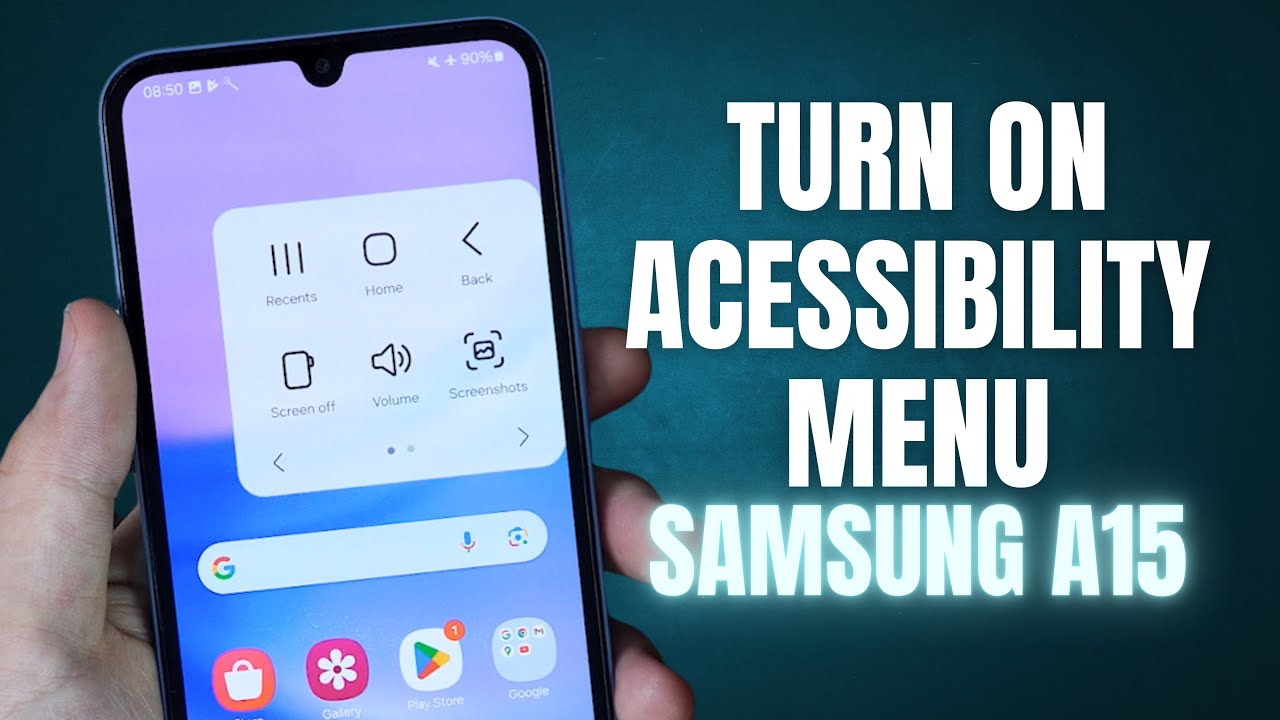 How to use Accessibility Menu on Samsung Galaxy A15 - YouTube