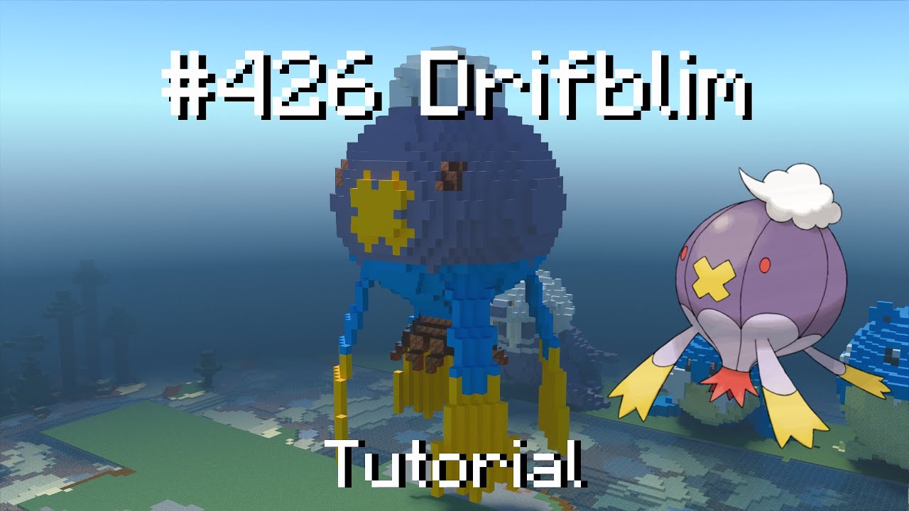 How to build a Pokémon Drifblim statue in Minecraft (Tutorial) - YouTube