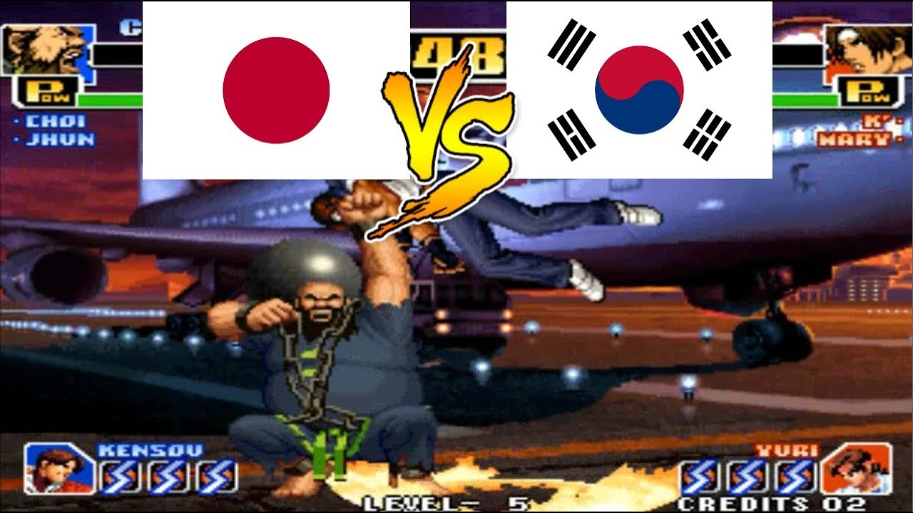 KoF 99 Benjiro vs Jun Pak キング オブ ファイターズ 99, 킹 오브 파이터즈 99, 拳皇99, kof99 ...