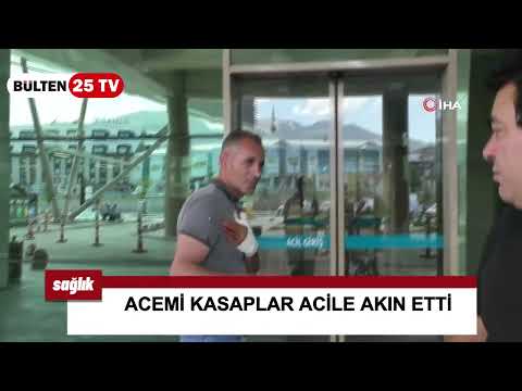 ERZURUM'DA ACEMİ KASAPLAR ACİLE AKIN ETTİ