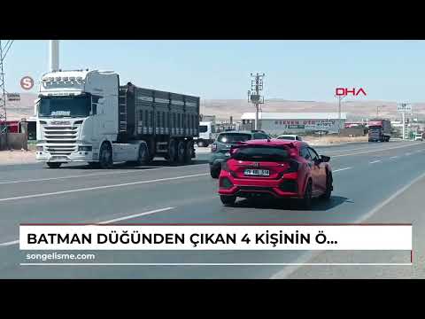BATMAN Düğünden çıkan 4 kişinin ölümüne neden olan sürücüye, daha önce çok sayıda ceza uygulanmış