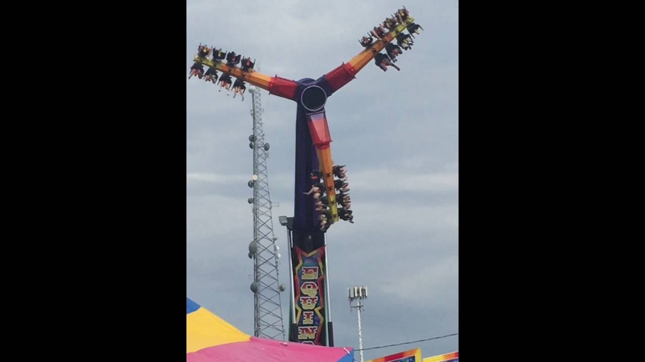 Equinox Carnival Ride Wisconsin State Fair West Allis 2016 Summer - YouTube