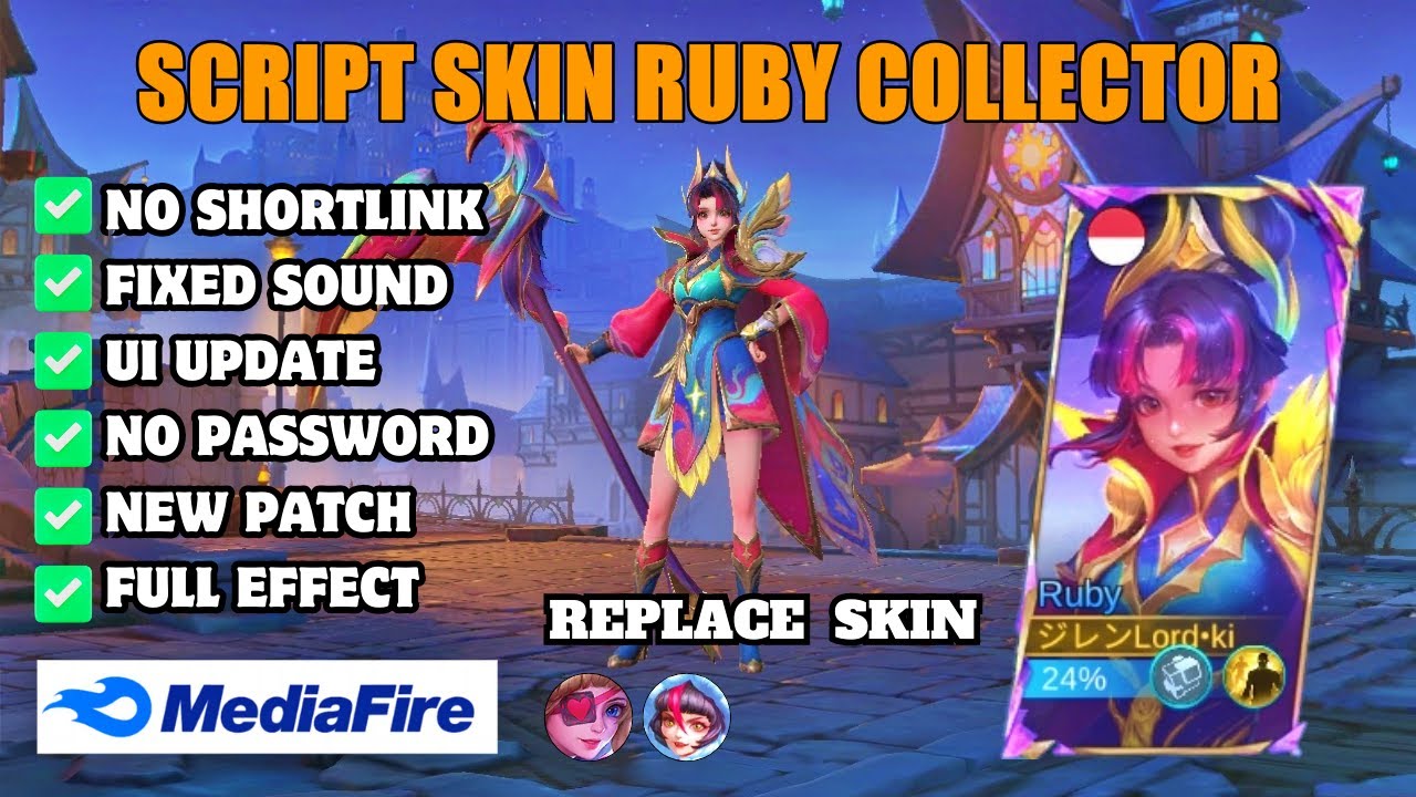 Update! Script Skin Ruby Collector No Password Full Effect Voice Mobile ...