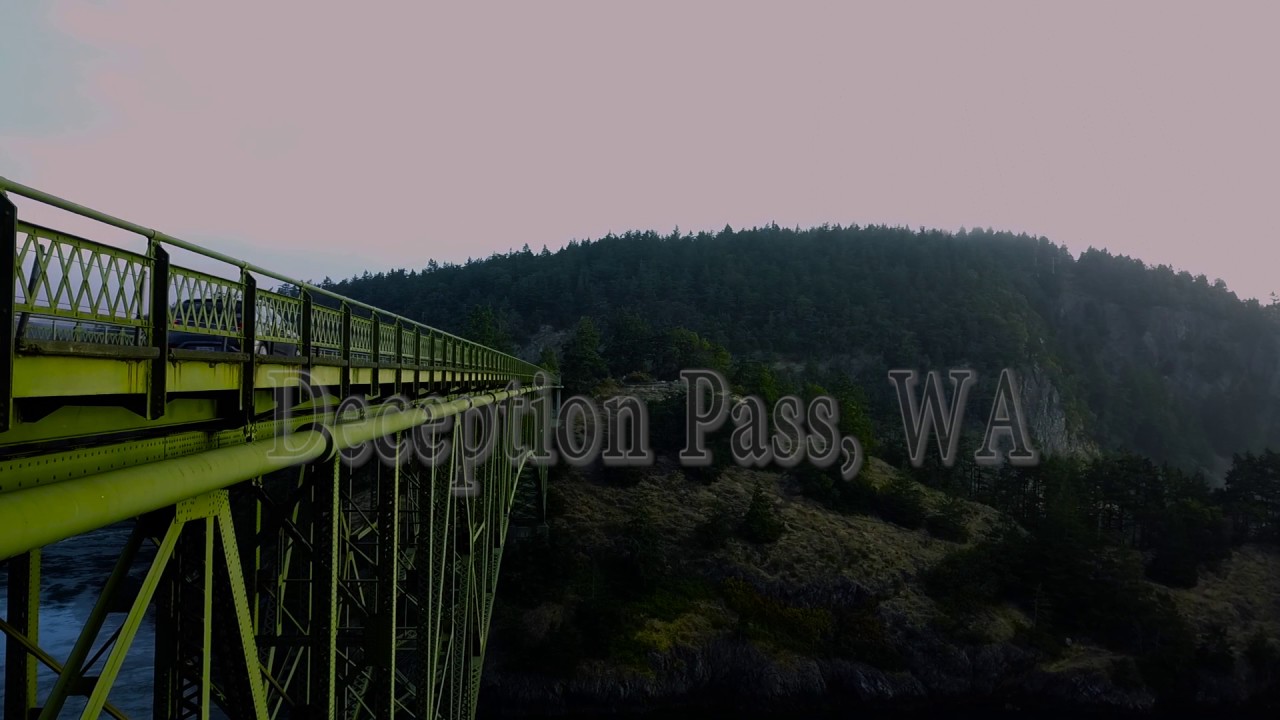 Deception Pass Bridge Aerial View - YouTube