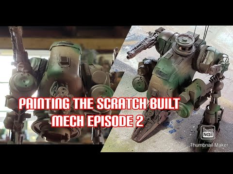 painting the scratch built mech episode 2 - YouTube