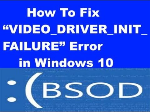 Video Driver Error Fix in 4 Minutes! Quick Solution - YouTube