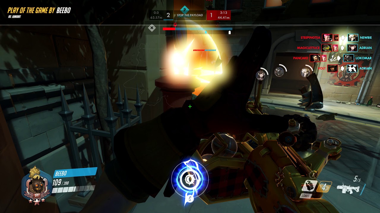 Junkrat wheels win all - YouTube