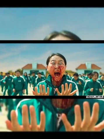 PLAYER 306 🔥☠️ EDIT 4K SQUID GAME SECOND KILL SCENE RED LIGHT GREEN ...