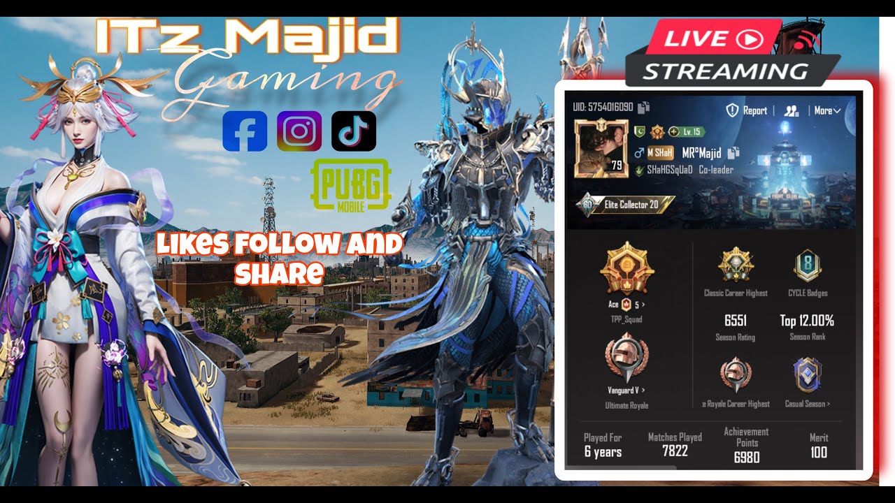ITz Majid Gaming Live Streaming PUBG MOBILE Livestream ️🔥 - YouTube