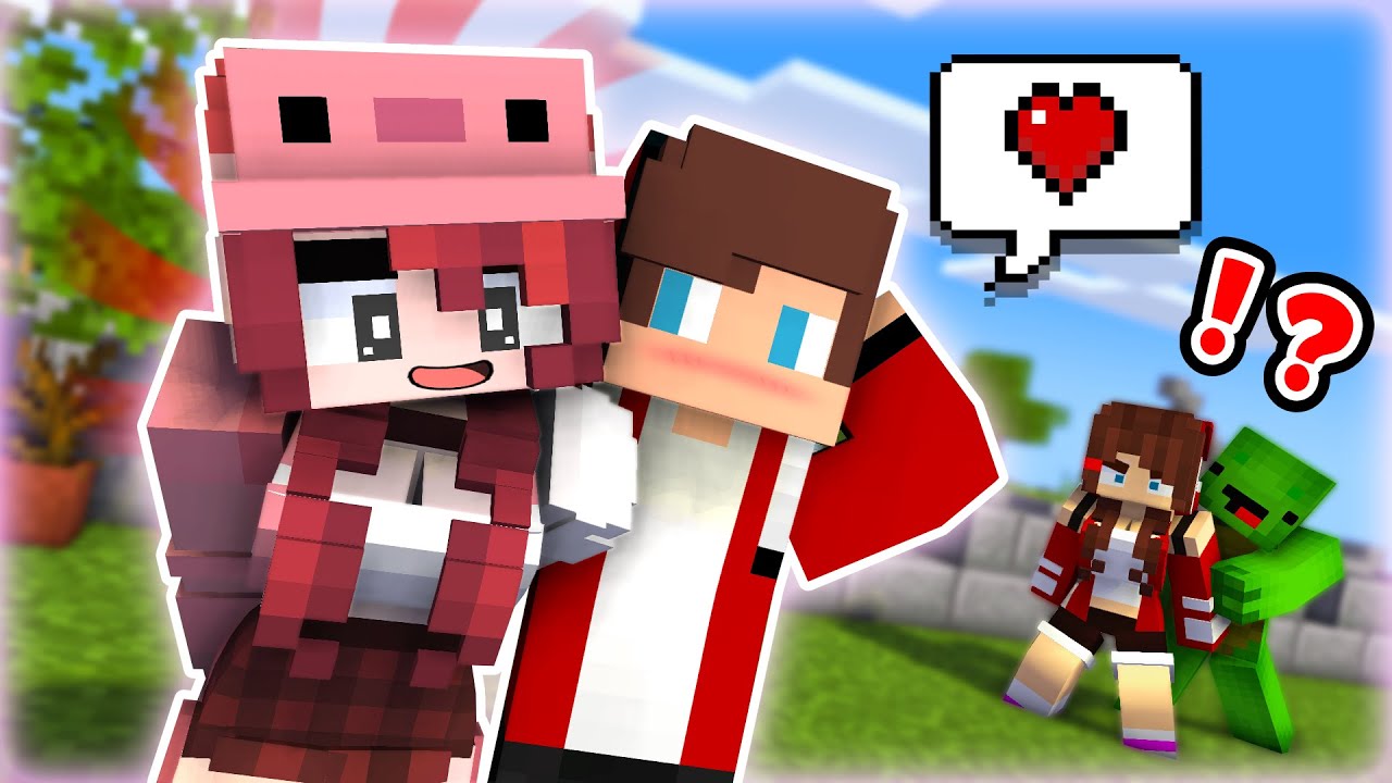 MAIZEN: JJ has a GIRLFRIEND Axolotl - Minecraft Animation JJ & Mikey ...