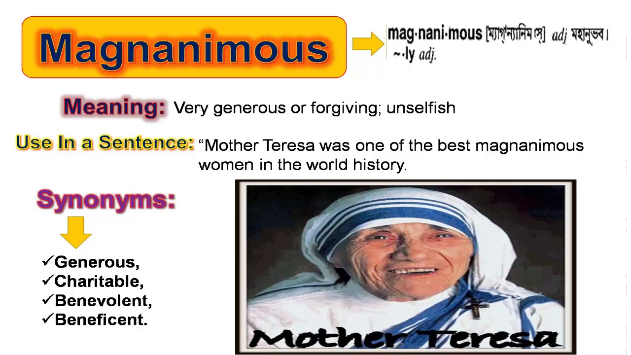#Magnanimous--(Learn BCS English Vocabulary with Picture) - YouTube