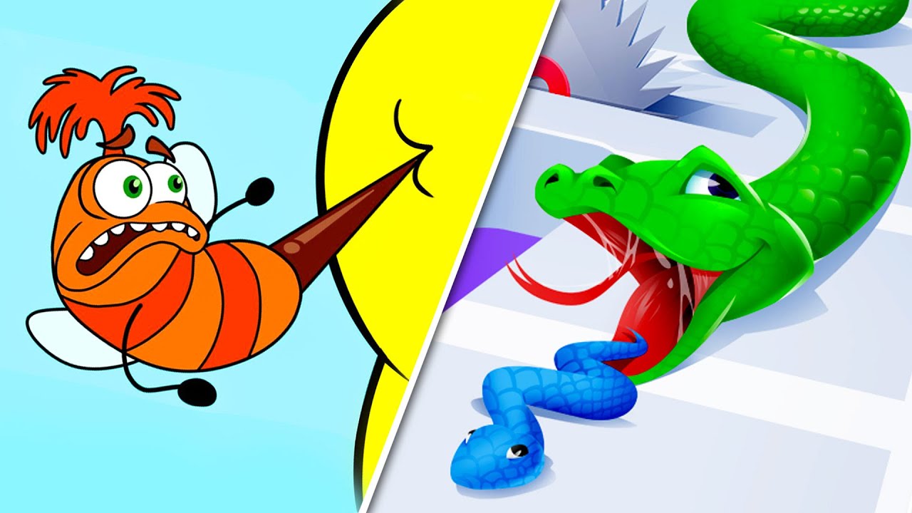 Help Monster 3 Tricky Puzzle vs Snake Run Race |🟩🥑💚🥑🟩| All Level ...