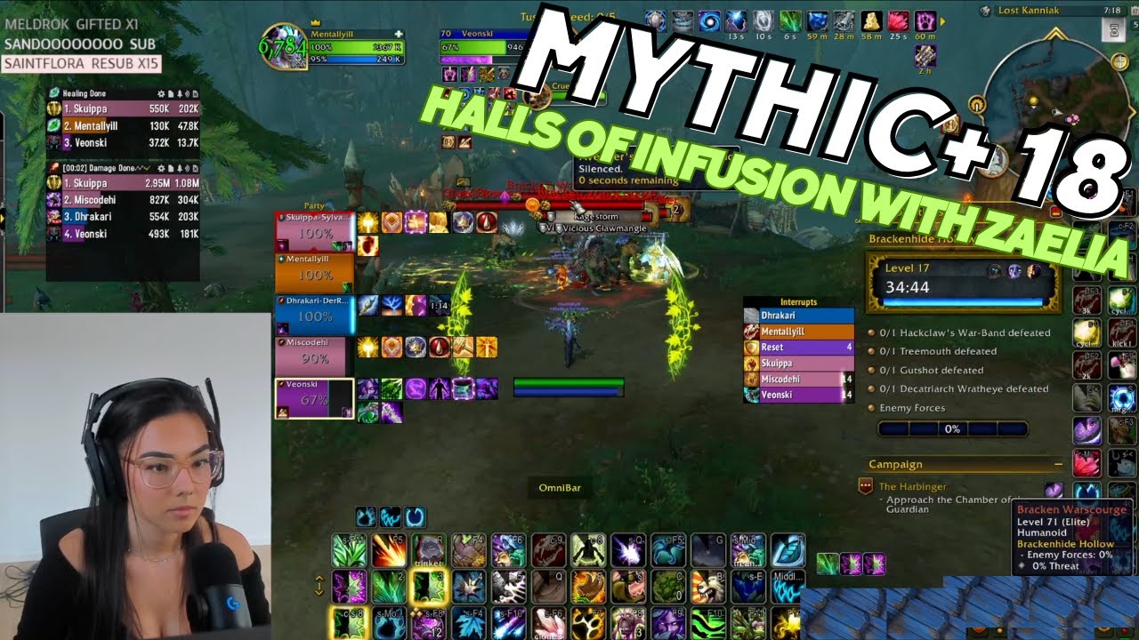 Mglad PVPer learns PVE - MYTHIC+ 18 with Zaelia in voice - YouTube