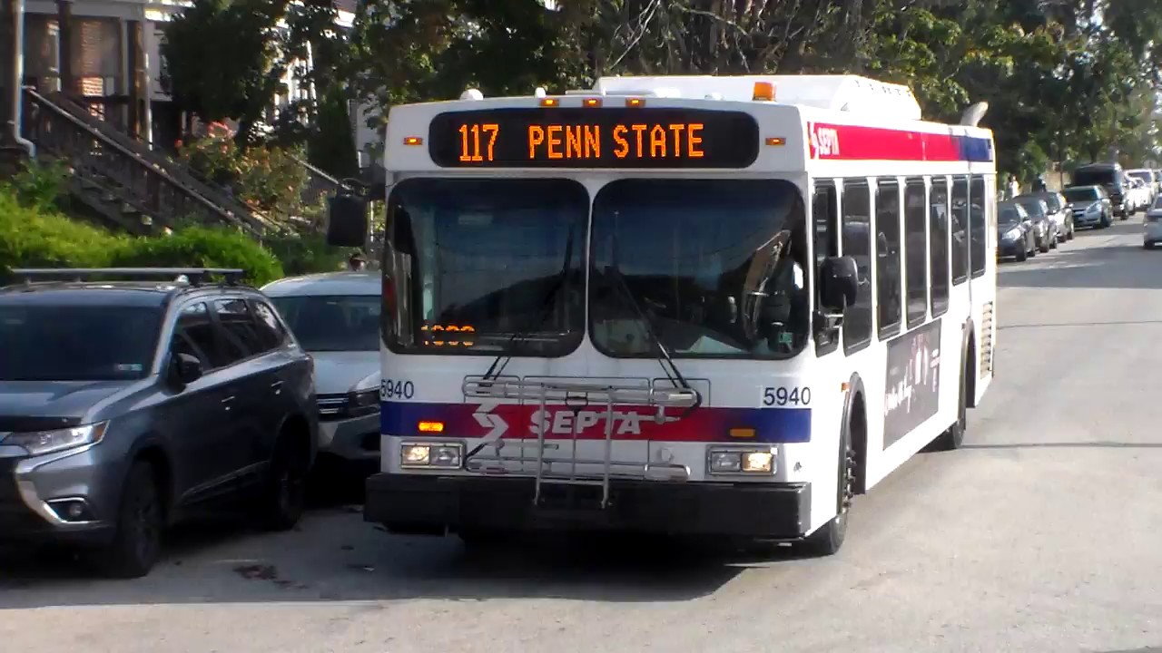 SEPTA BUS: NEW FLYER D40LF 5940 ON ROUTE: 117 PT3 - YouTube