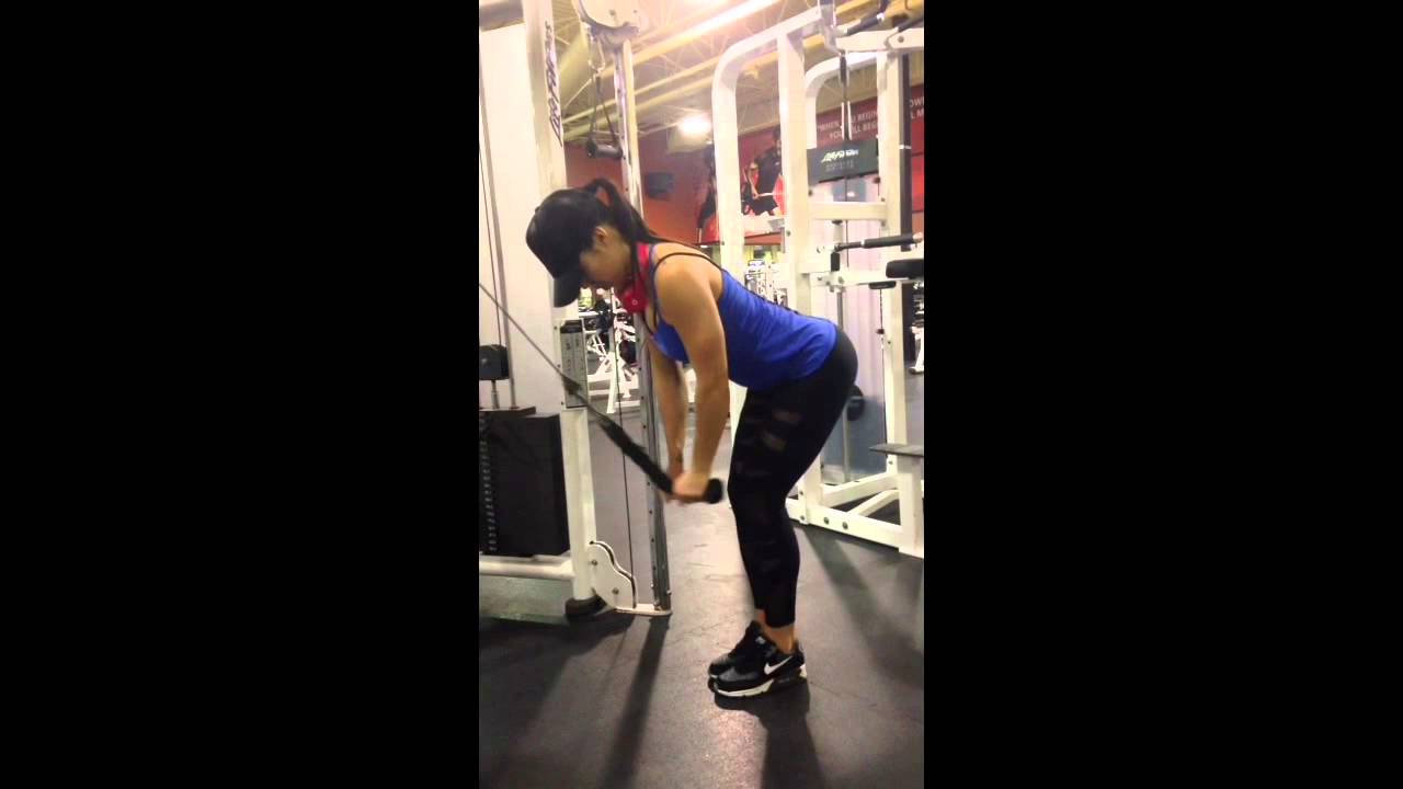Randi Kennedy Fitness - Cable Rope Tricep Triset - YouTube