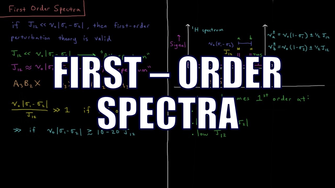 Quantum Chemistry 13.8 - First Order Spectra - YouTube