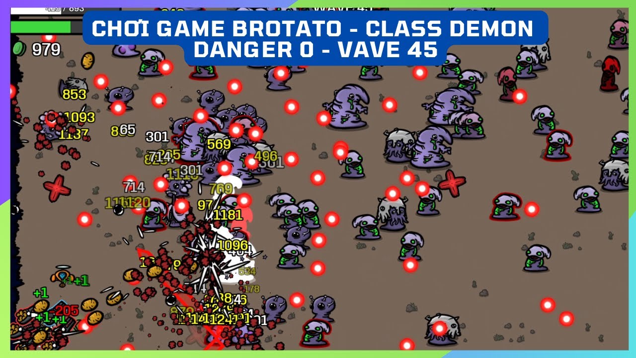 Brotato - Demon Class - Wave 45 - Danger 0 - Endless mod - YouTube