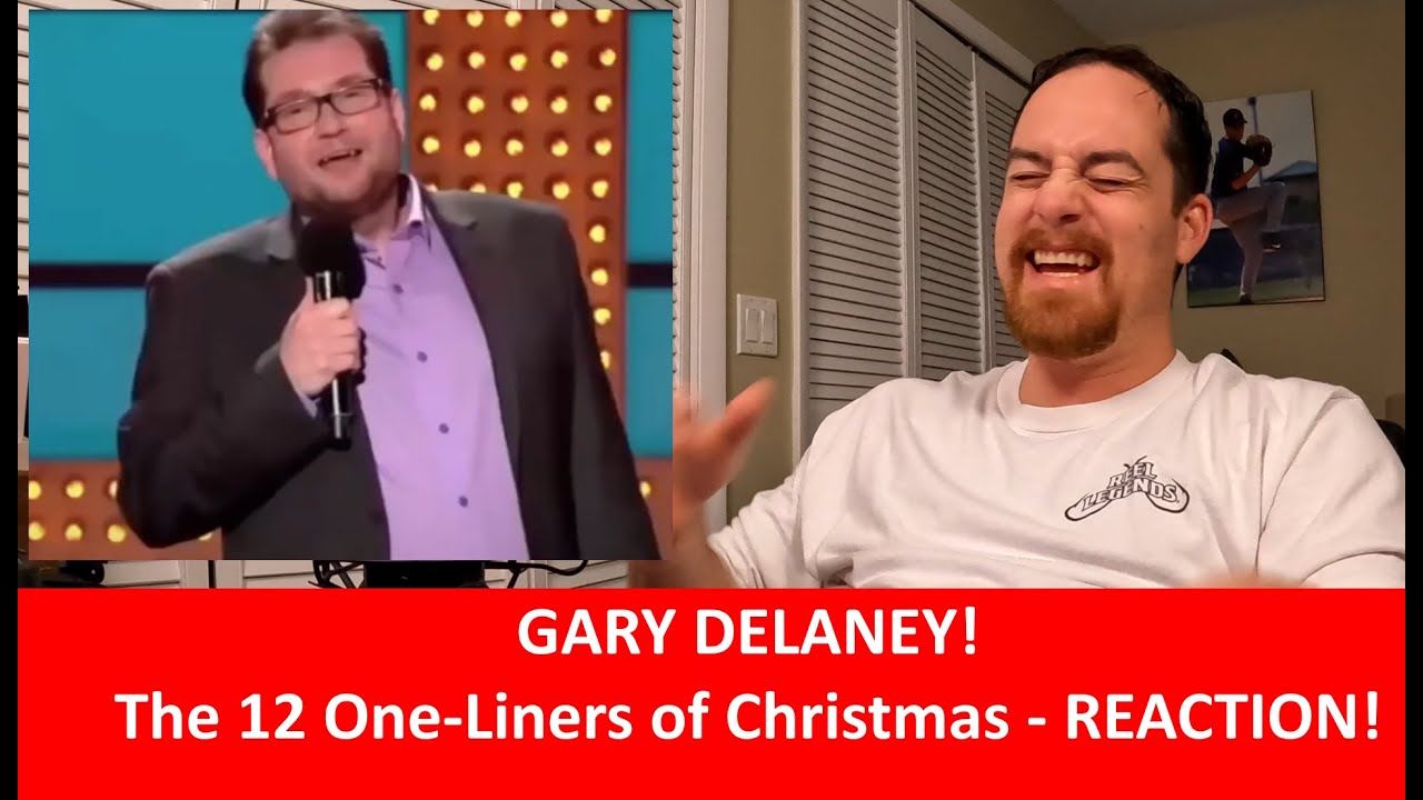 American Reacts to GARY DELANEY The 12 One-Liners of Christmas REACTION ...