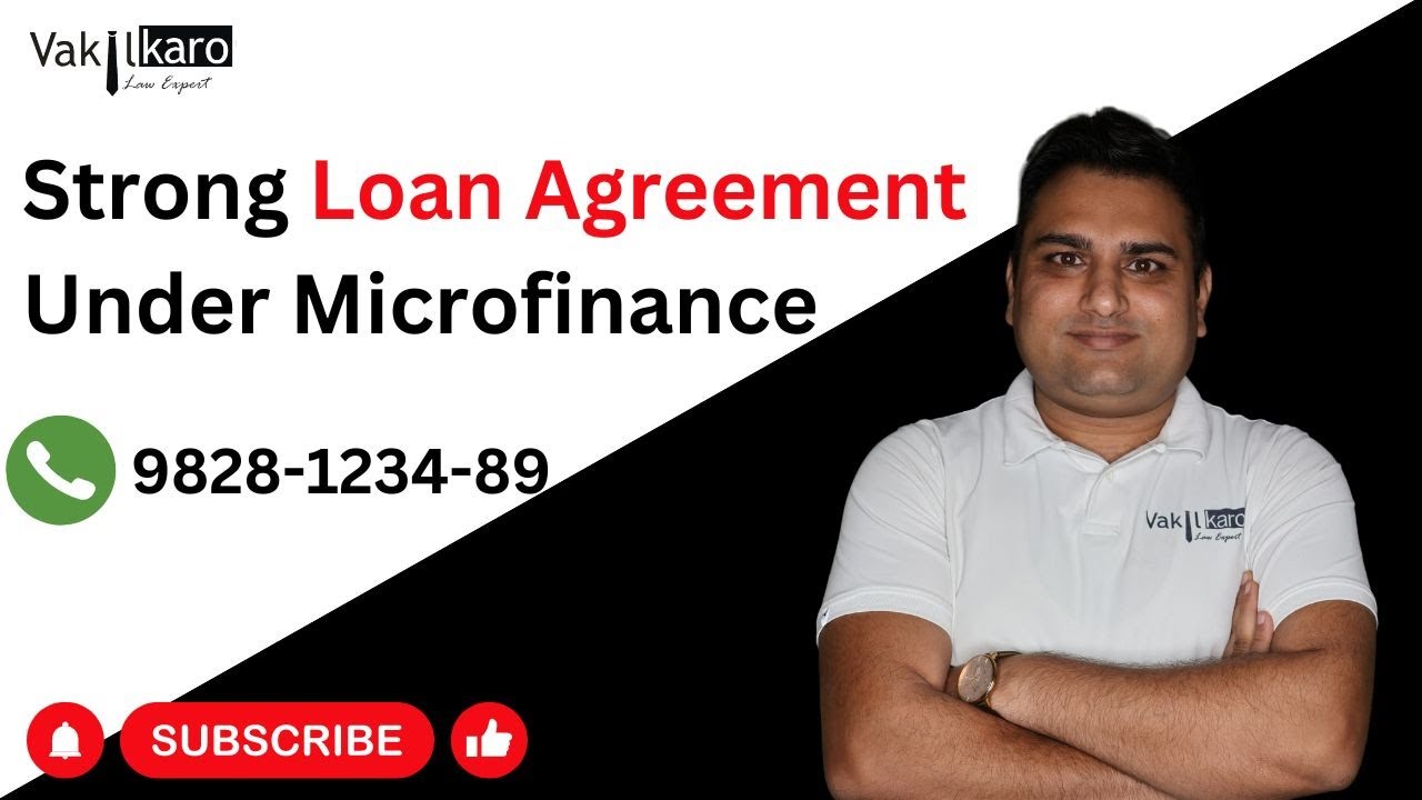 Strong Loan Agreement Under Microfinance #microfinance # ...