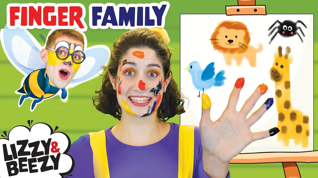 Animals Finger Family - Learn Colors | Toddlers Learning Videos ...