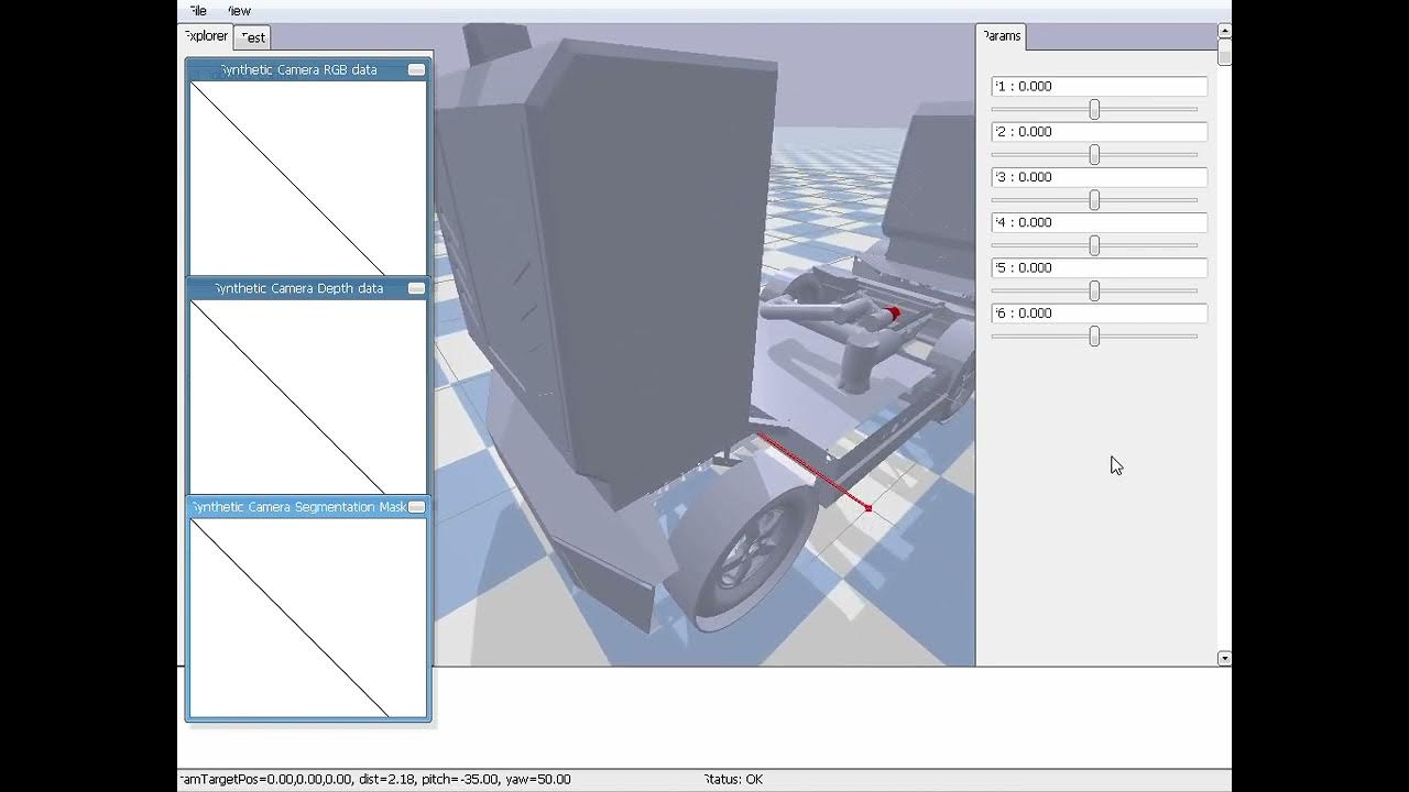 Pybullet simulation for robot arm for tunnel clean (Pose 1) - YouTube
