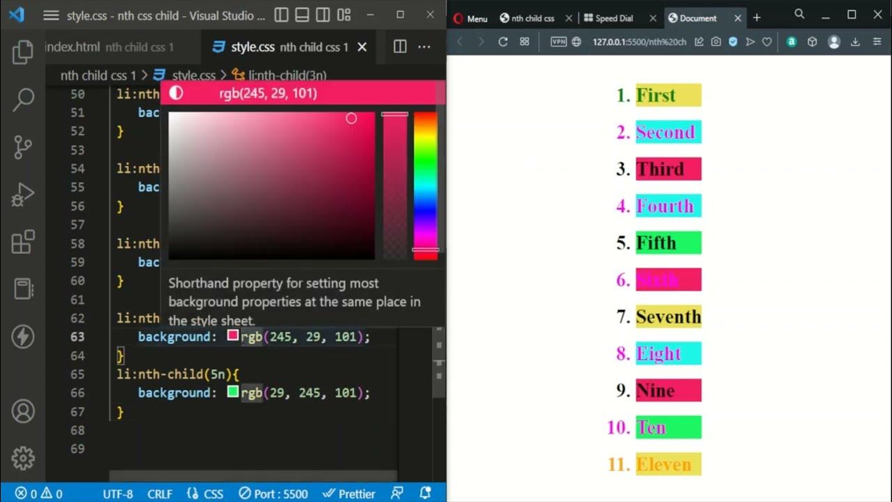 css nth child animation part 1 (how to use?) - YouTube