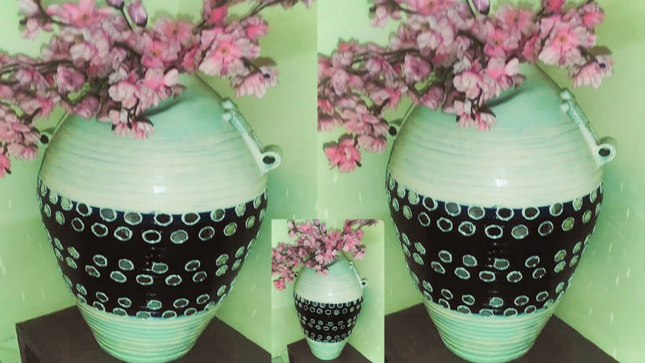 Easy Pot Decoration Ideas || Diy Pot Decoration - YouTube